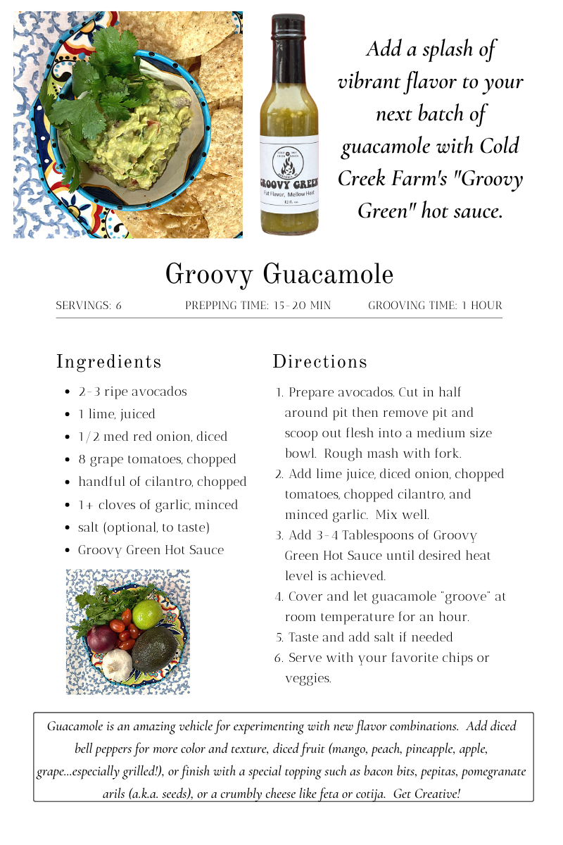 Groovy Guac and Smoky Wings – Cold Creek Farm